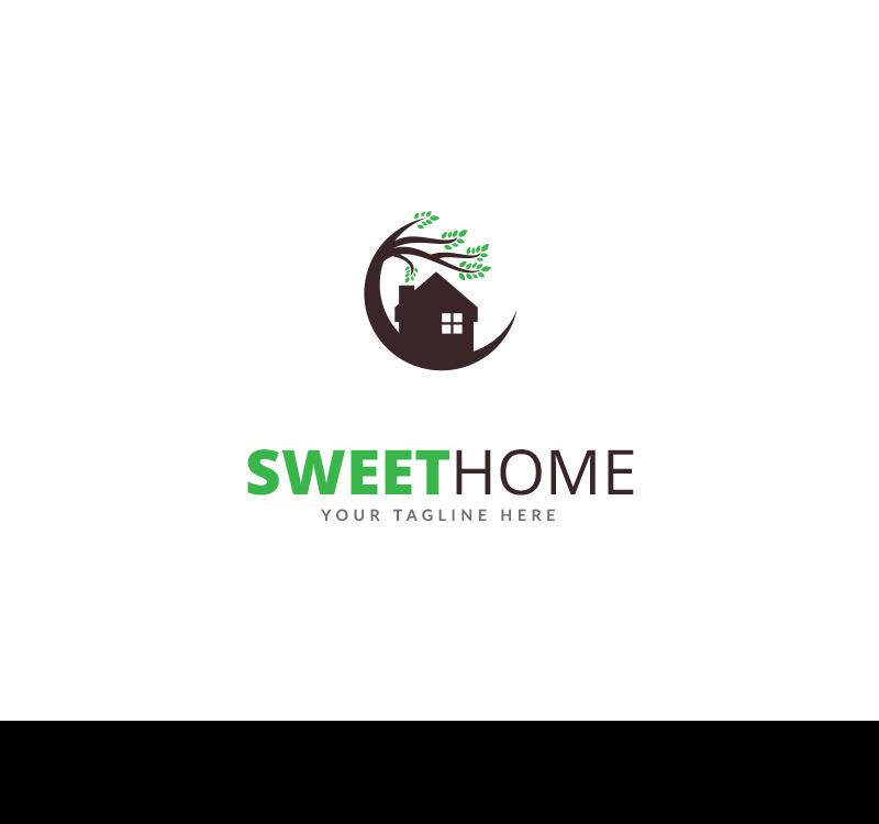 Sweet Home - Logo Template #70307 - TemplateMonster