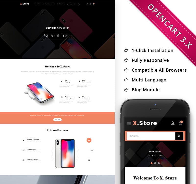 Xstore Mobile - Responsive OpenCart Template