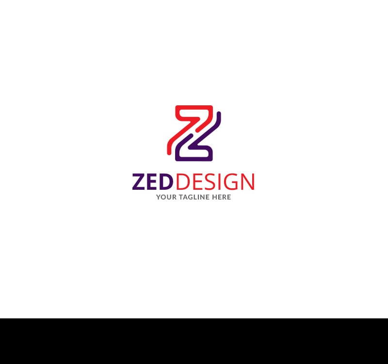 Zed Z Letter Design Logo Template #70769 - TemplateMonster