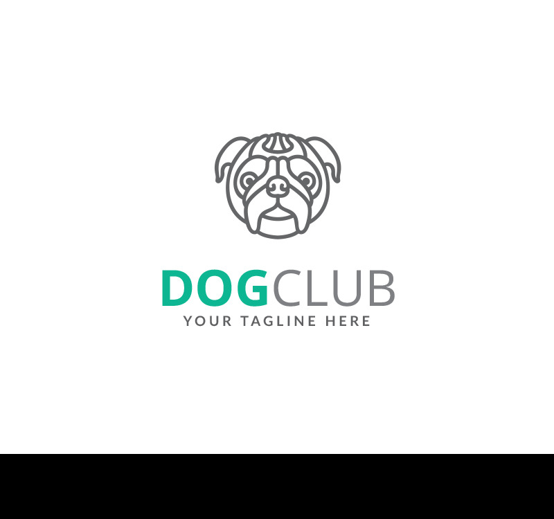 Dog Club Design Logo Template #71553 - TemplateMonster