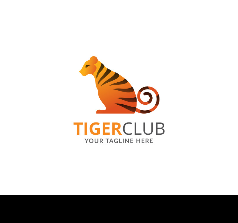 Tiger Club Design Logo Template #73302 - TemplateMonster
