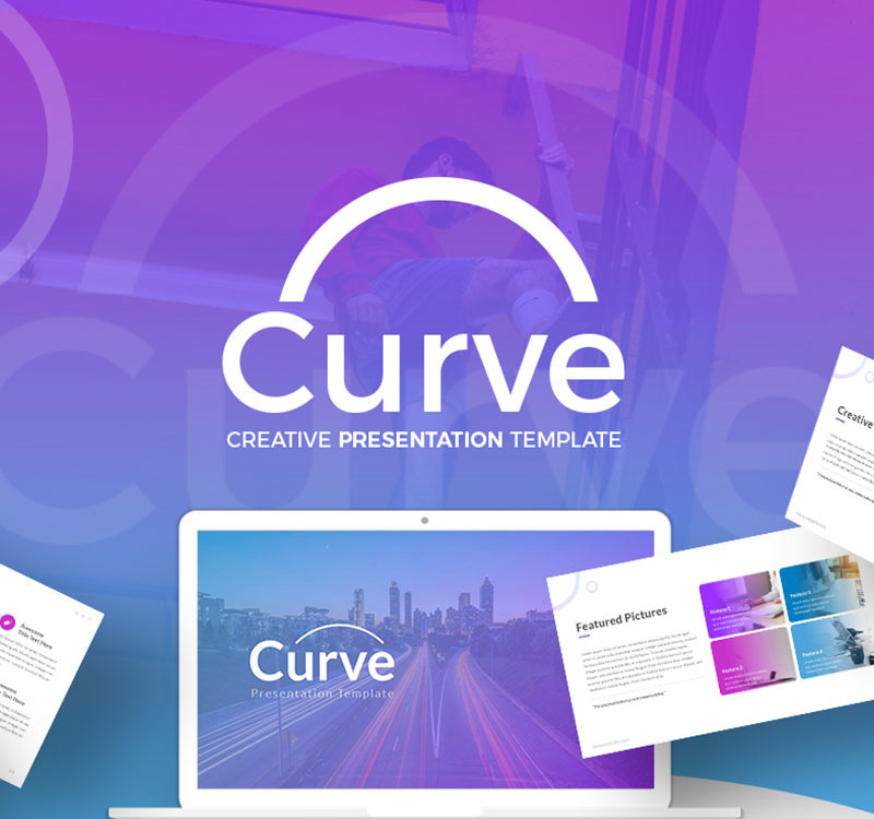 Curve - Creative Presentation PowerPoint Template