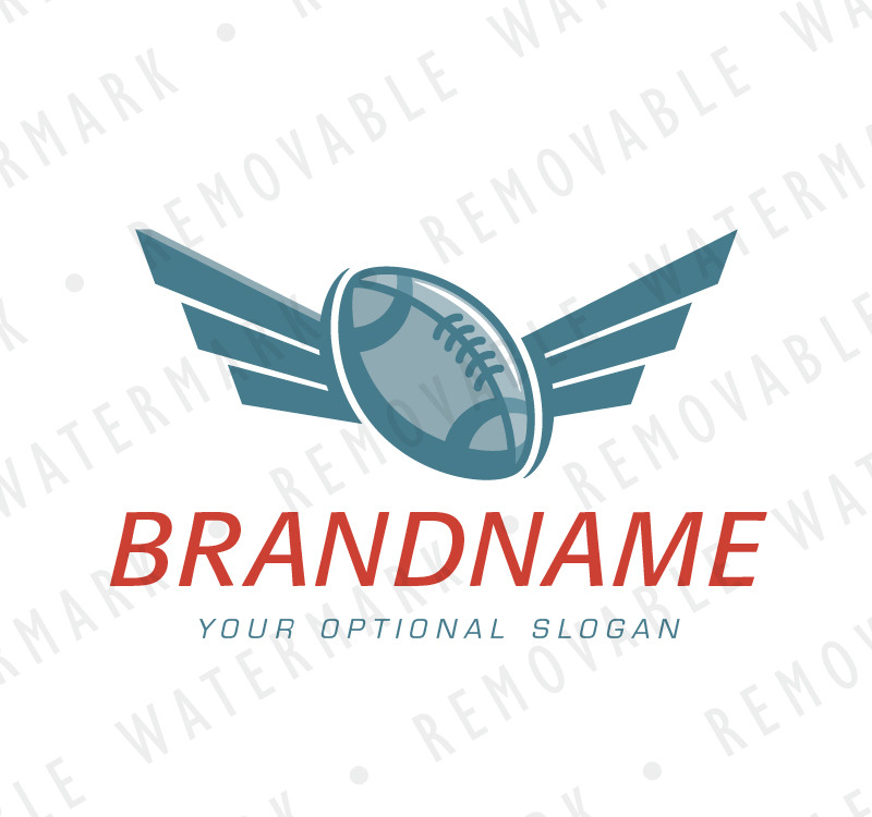Football Wings Logo Football Wings Recognized Wall Kids Sticker