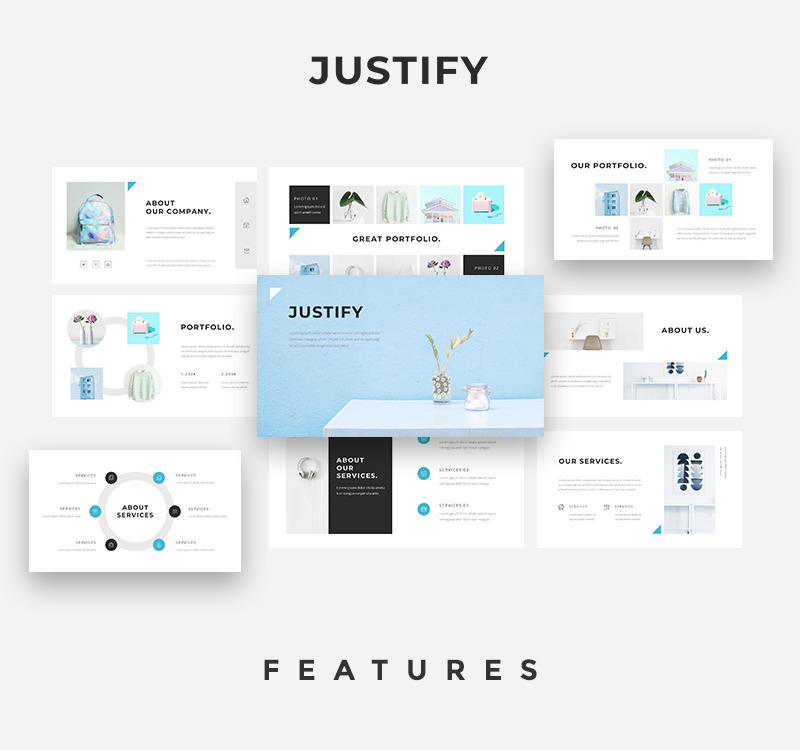 Justify - PowerPoint Template #75694 - TemplateMonster