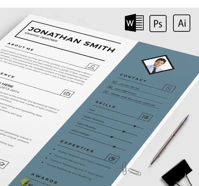 Jonathan Smith Resume Template #75963 - TemplateMonster