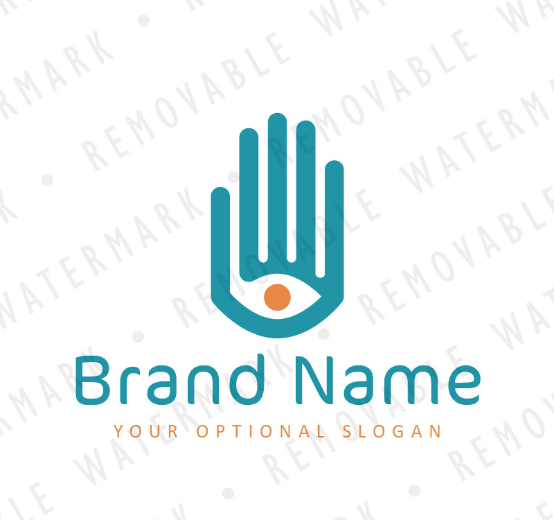 Eye in Hand Logo Template #76161 - TemplateMonster