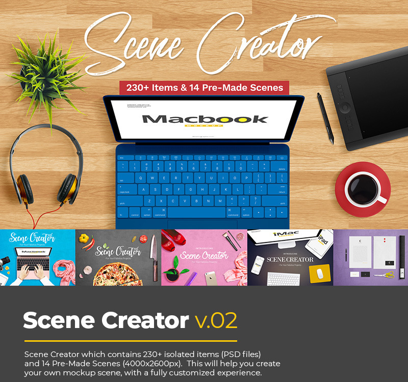 Scene Creator v2 Product Mockup #76196 - TemplateMonster