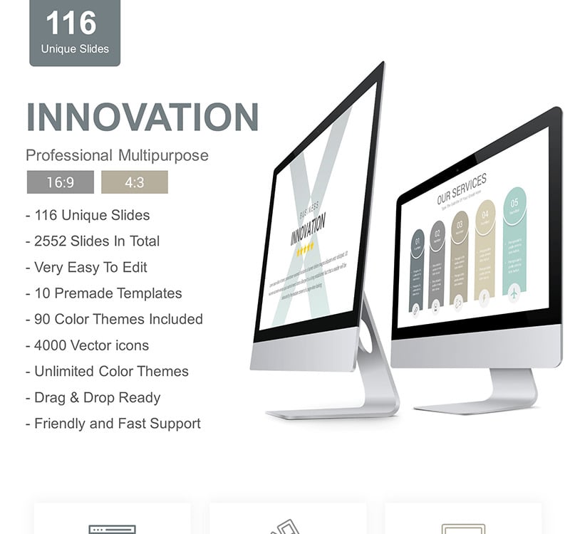 Innovation PowerPoint template #76361 - TemplateMonster
