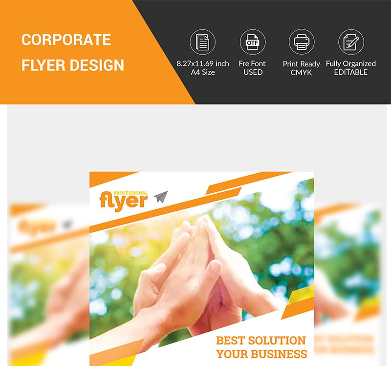 Bright Flyer Design - Corporate Identity Template
