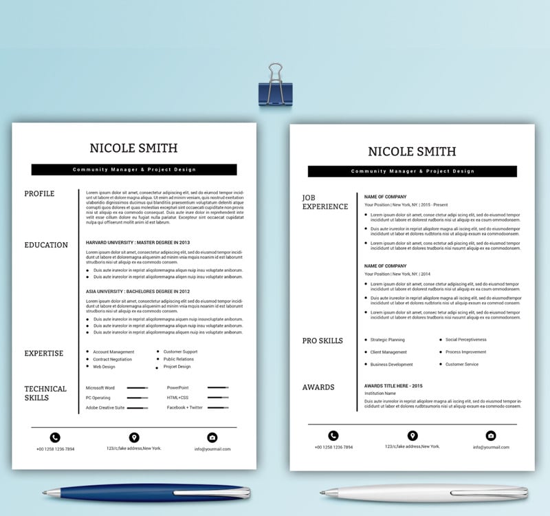 Nicole Smith Resume Template #76893 - TemplateMonster
