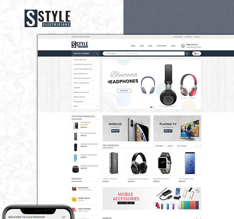 Electroshop - Electronics Store WooCommerce Theme