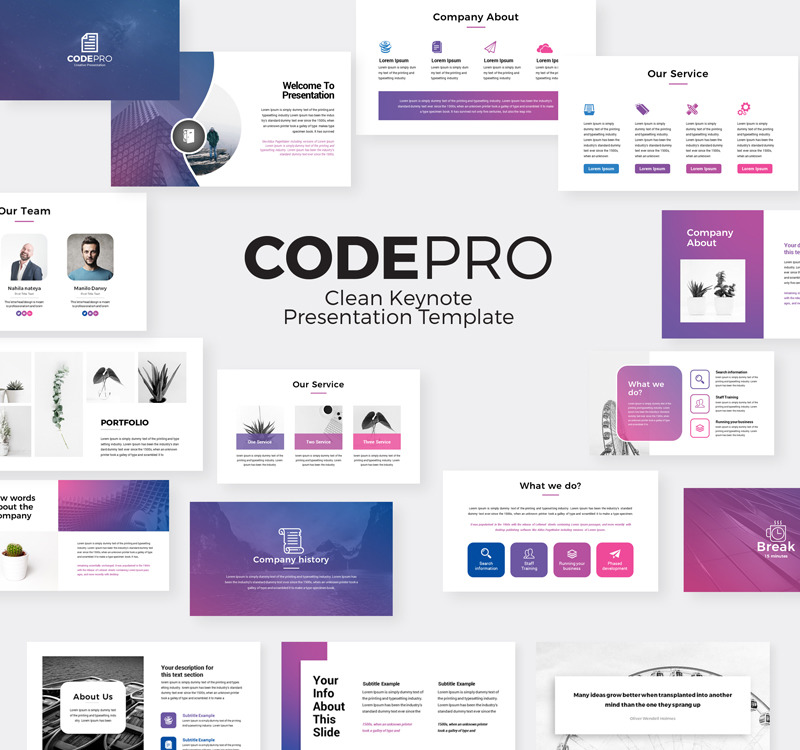 CodePro - - Keynote template #77395 - TemplateMonster