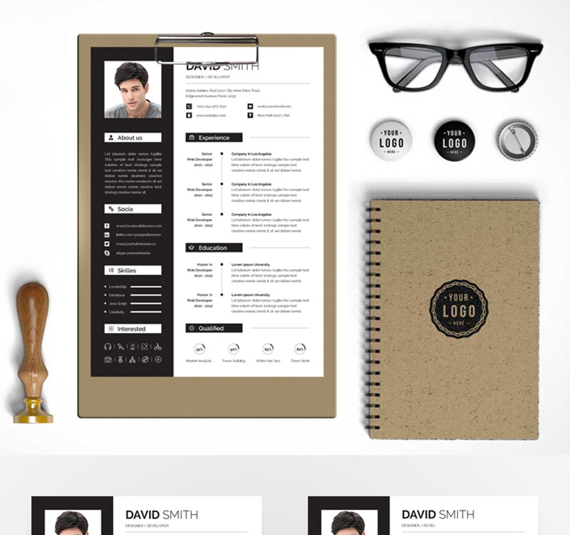 David Smith Resume Template #77944 - TemplateMonster