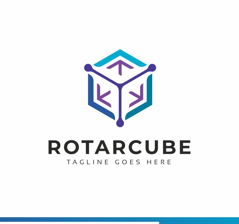 Rotation Hexagon Logo Template #78136 - TemplateMonster