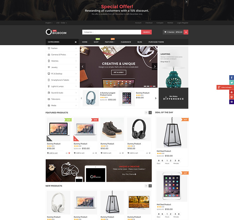 BigBoom WooCommerce Theme #78522 - TemplateMonster