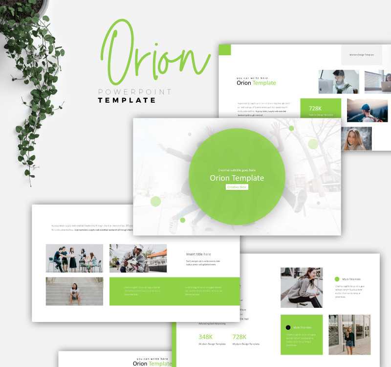 ORION - Creative PowerPoint template - TemplateMonster