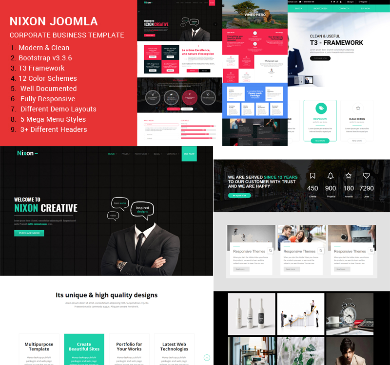 Nixon - Responsive Multipurpose Joomla Template