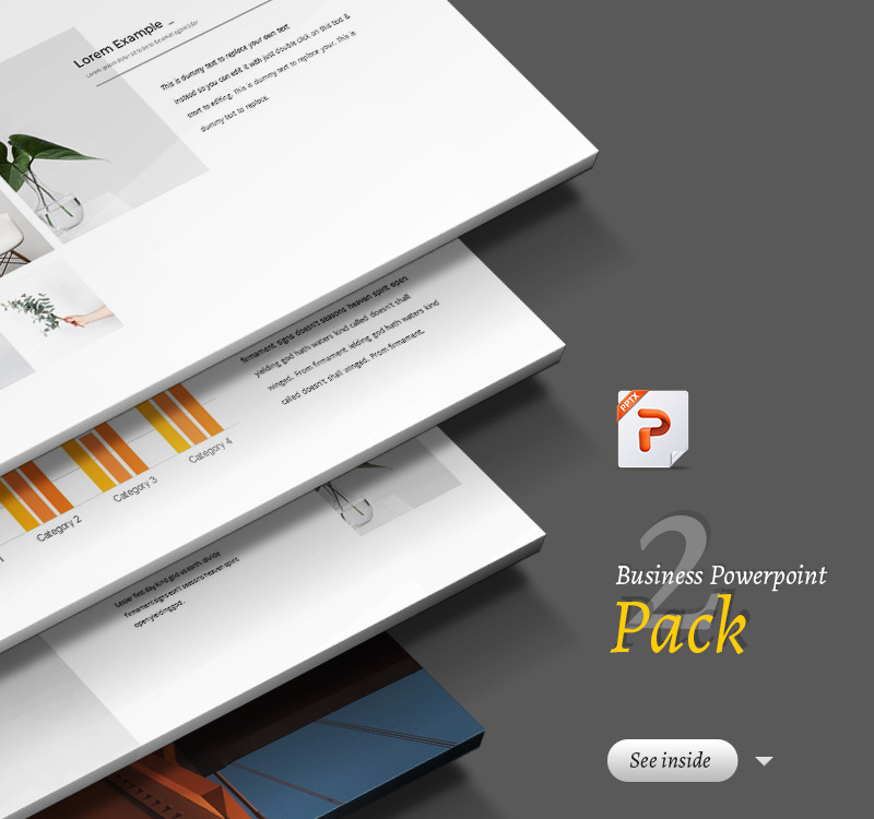 Very Clean Presentation Pack PowerPoint template