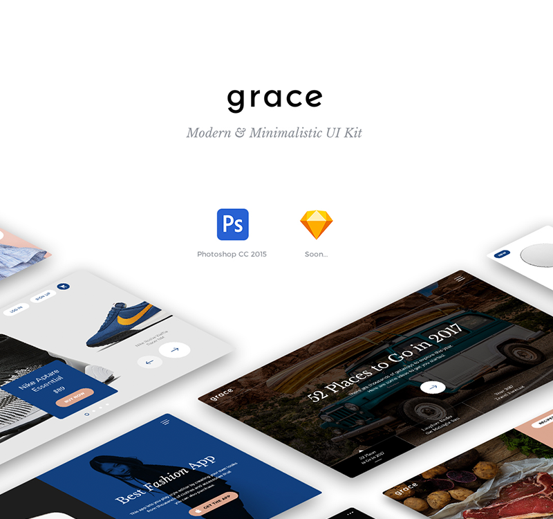 Grace UI Kit #79489 - TemplateMonster