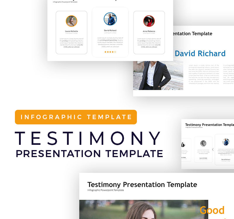Testimony Presentation - Infographic PowerPoint Template