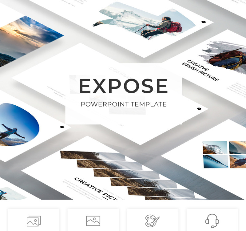Expose - Creative 2019 PowerPoint-Vorlage - TemplateMonster