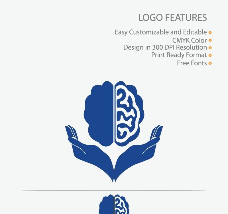 Brain Protection Vector Logo Template - TemplateMonster
