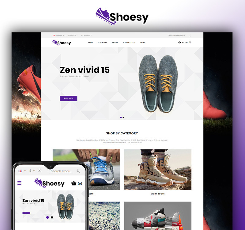 Shoesy - Shoes Store OpenCart Template - TemplateMonster