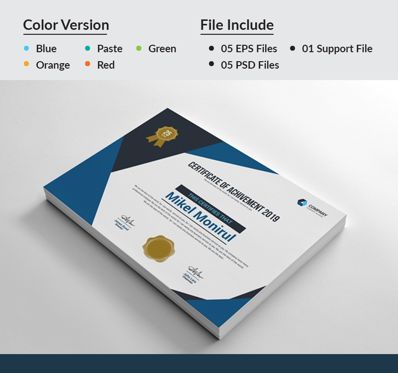 Sign Care Certificate Template #81208 - TemplateMonster
