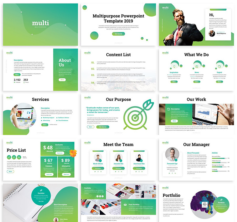 7 Best Multipurpose Powerpoint Templates Just Free Slide - Bank2home.com