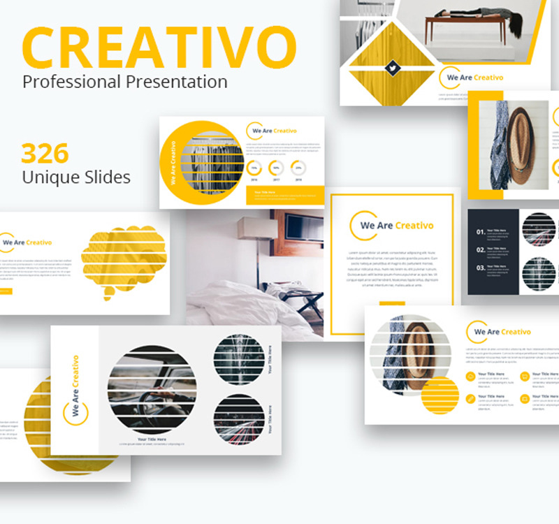Plantilla de PowerPoint Creativo Premium - TemplateMonster