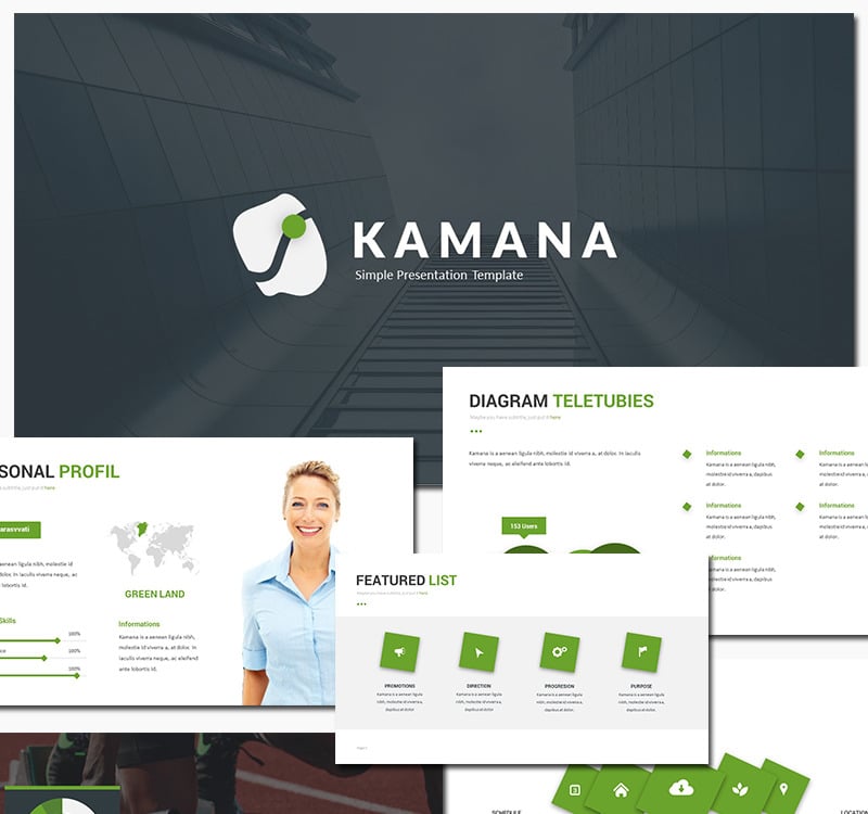 Kamana PowerPoint Template #81734 - TemplateMonster