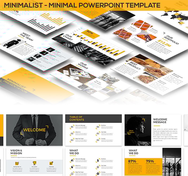 Minimalist - Minimal PowerPoint Template - TemplateMonster