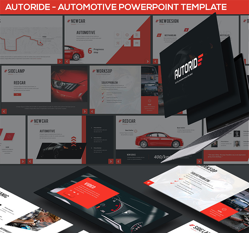 Autoride - Automotive Presentation PowerPoint Template