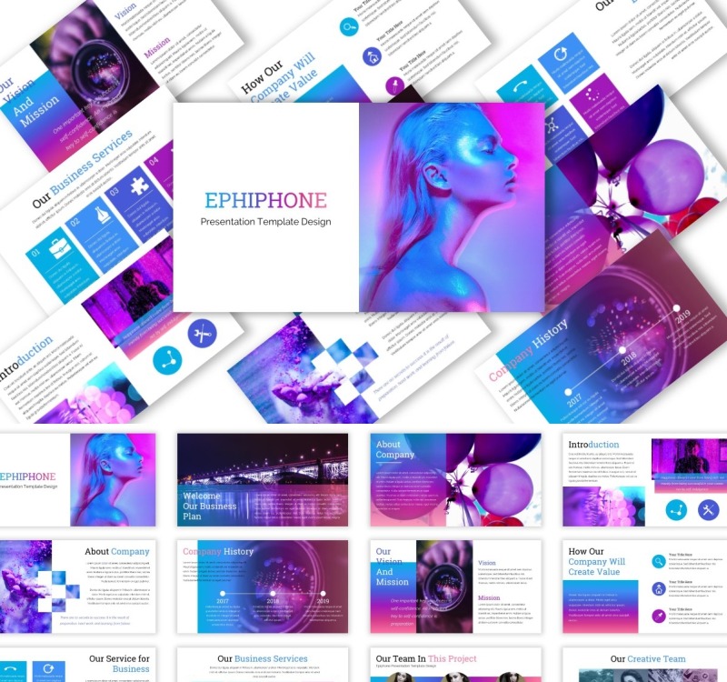 Ephiphone PowerPoint Template #82191 - TemplateMonster