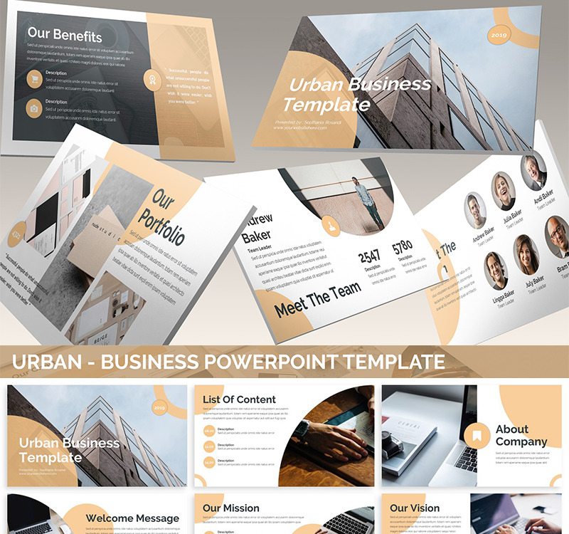 Urban - Business PowerPoint Template - TemplateMonster