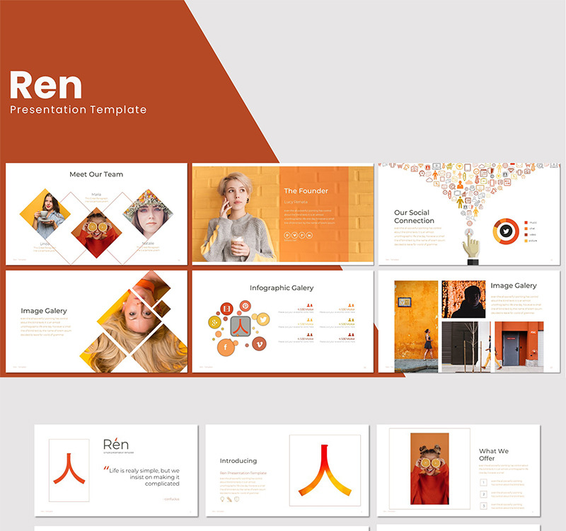 Ren - Google Slides #82829 - TemplateMonster