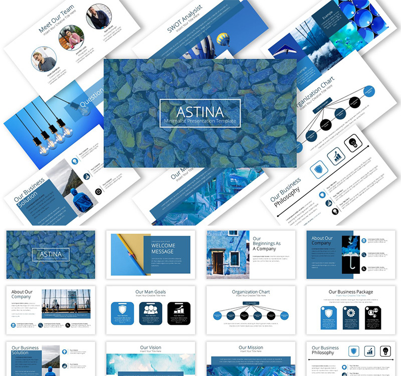 Astina PowerPoint Template #83084 - TemplateMonster