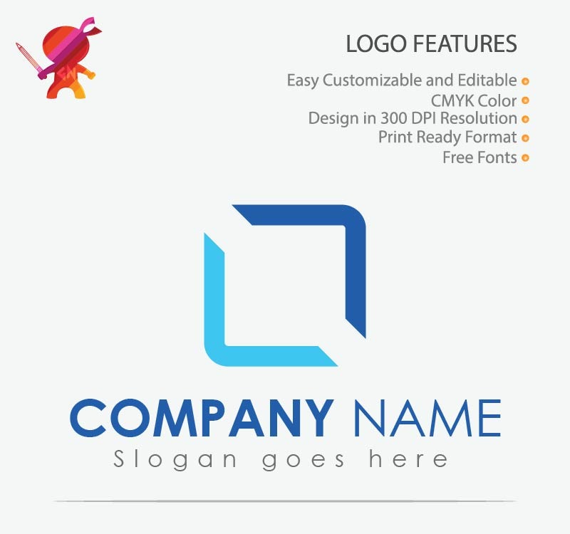 Blue Color IT Company Logo Template #83560 - TemplateMonster