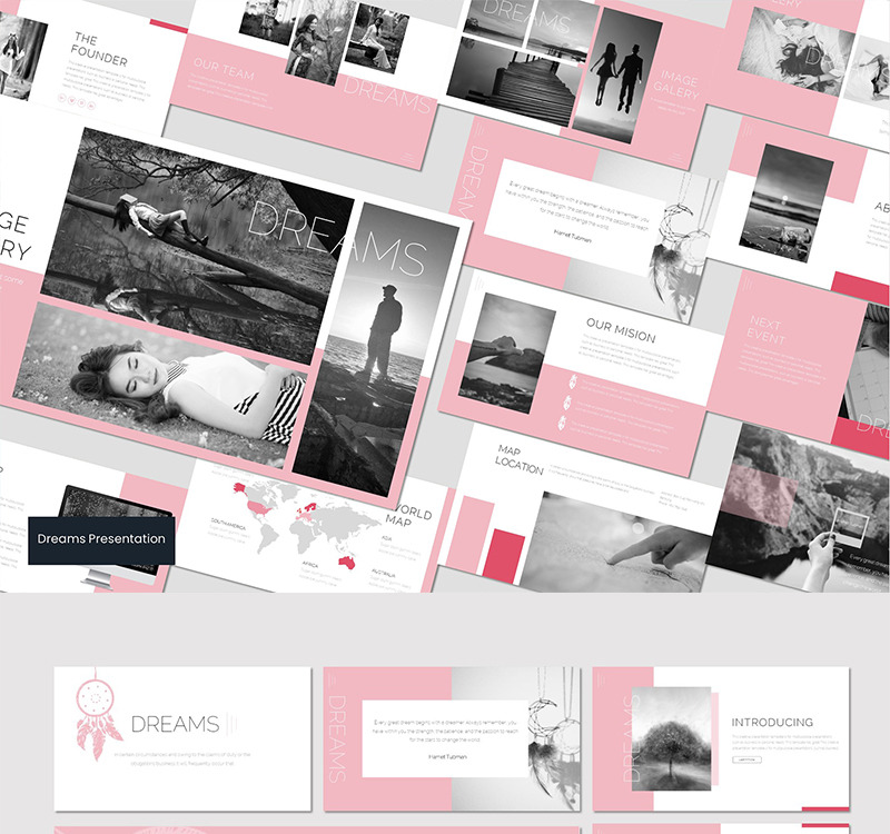 Dreams - PowerPoint Template #83834 - TemplateMonster