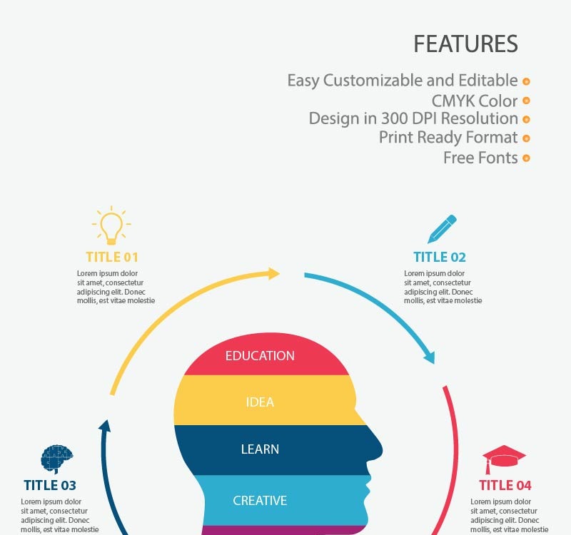 Education Infographic Elements #83993 - TemplateMonster