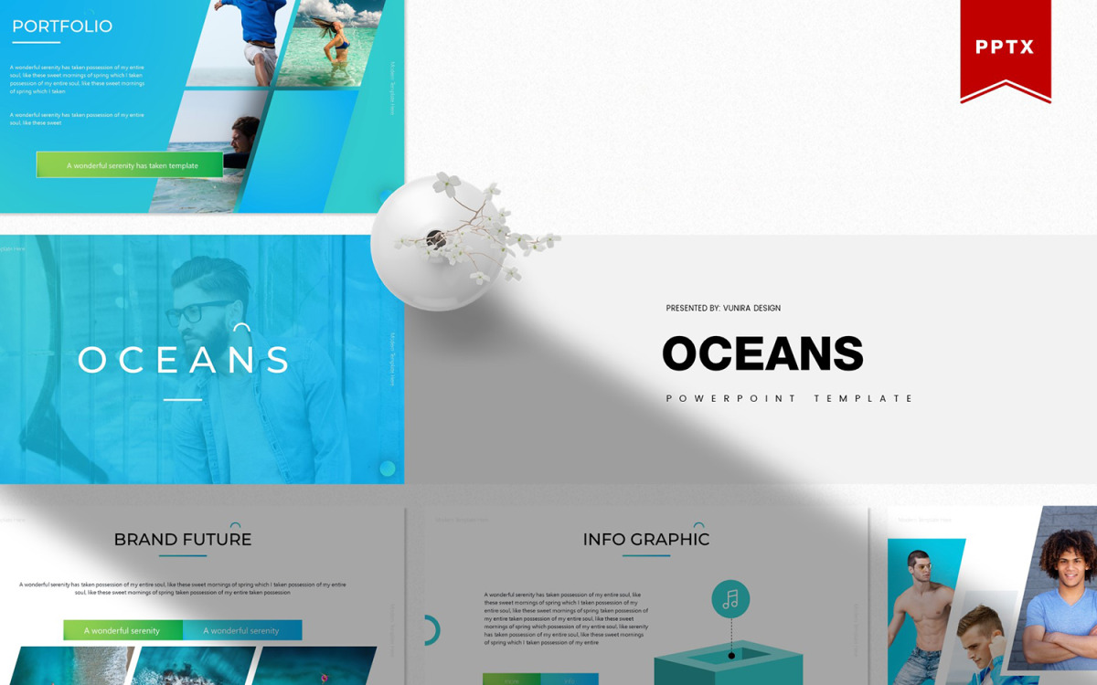 Oceans | PowerPoint Template #84337 - TemplateMonster