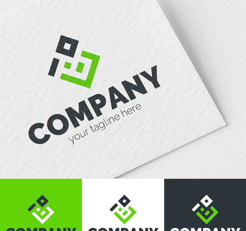 P + B Logo Template #84614 - TemplateMonster