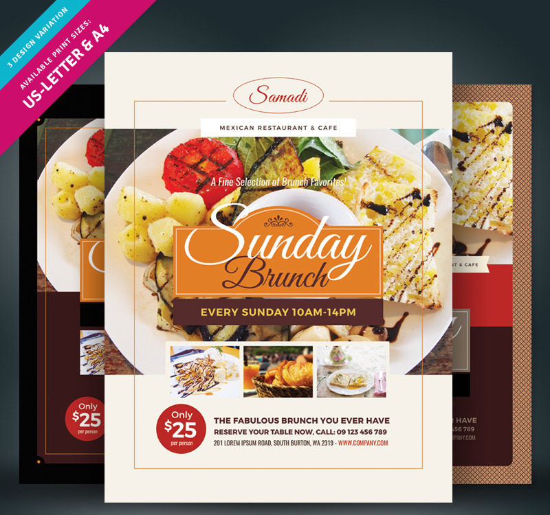 Sunday Brunch Flyer - Corporate Identity Template
