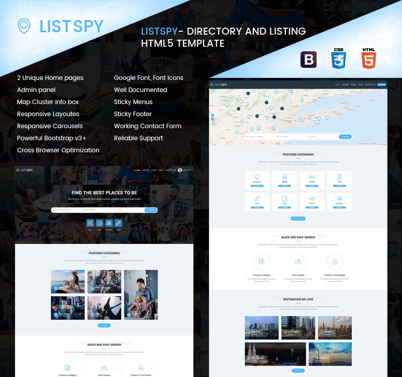 Listspy - Directory & Listings Website Template