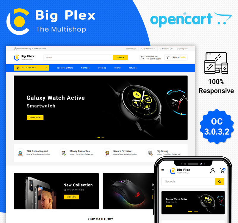 Big Plex Multipurpose Responsive OpenCart Template