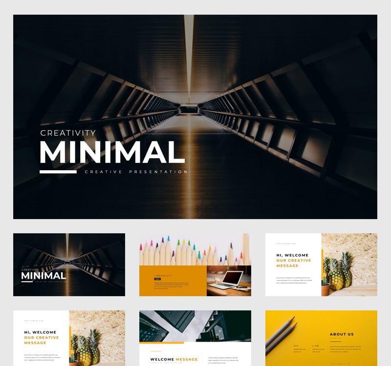 Minimal PowerPoint template #85308 - TemplateMonster Minimal PowerPoint template #85308 - TemplateMonster