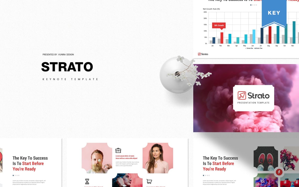 Strato - Keynote template #85460 - TemplateMonster