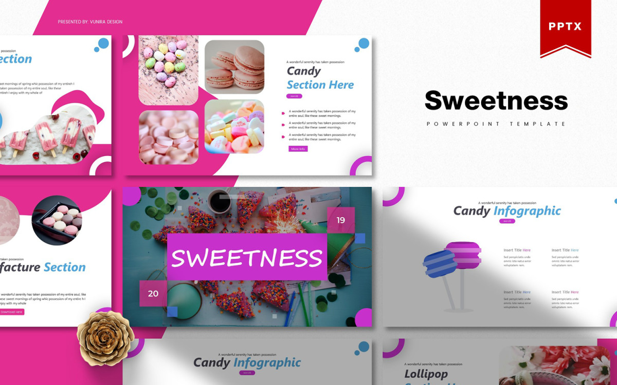 Sweetness | PowerPoint Template #85603 - TemplateMonster