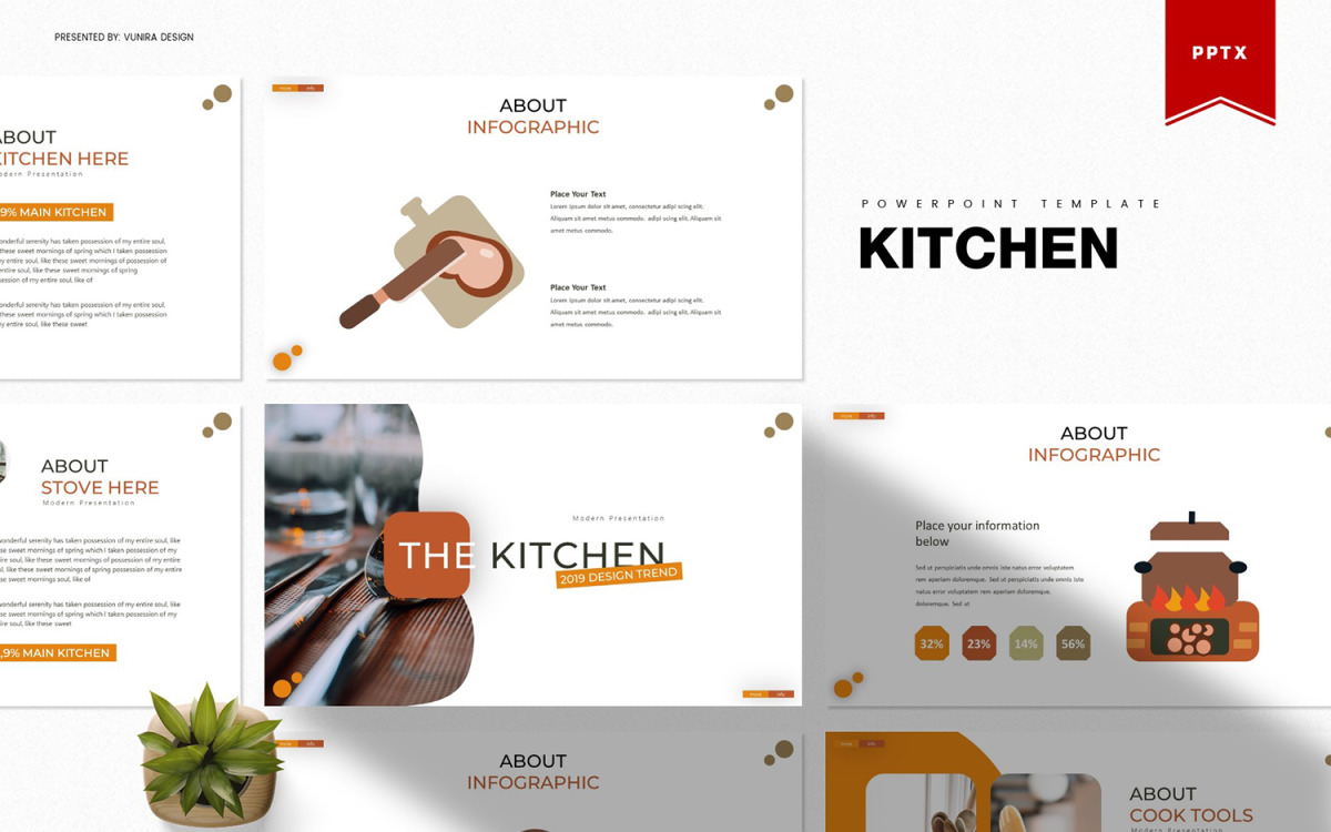 The Kitchen | PowerPoint Template #85682 - TemplateMonster