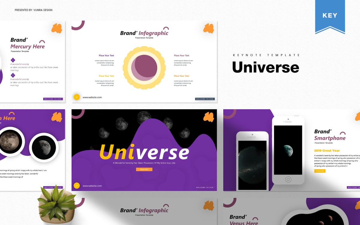 Universe - Keynote template #85791 - TemplateMonster